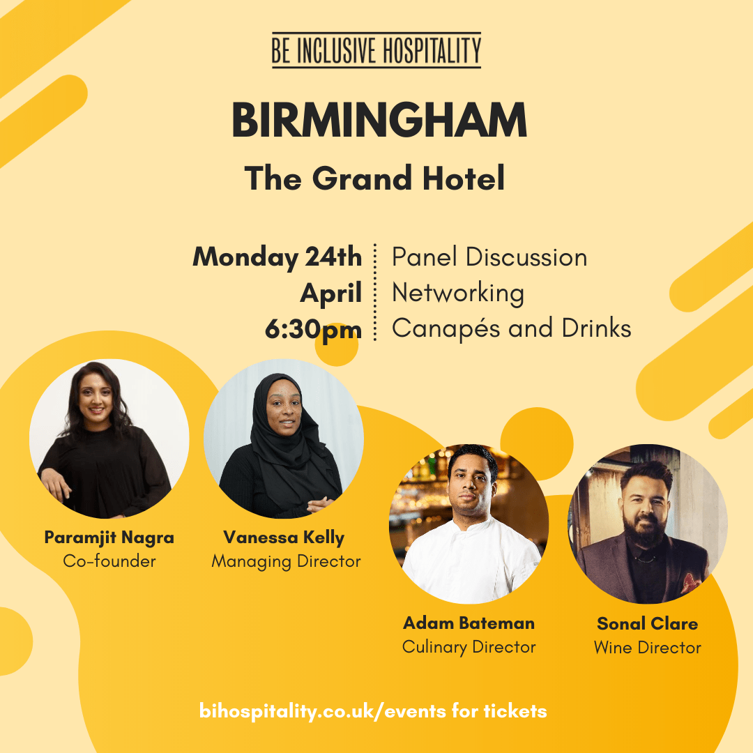 Be Inclusive Hospitality to launch in Birmingham on Monday 24th April